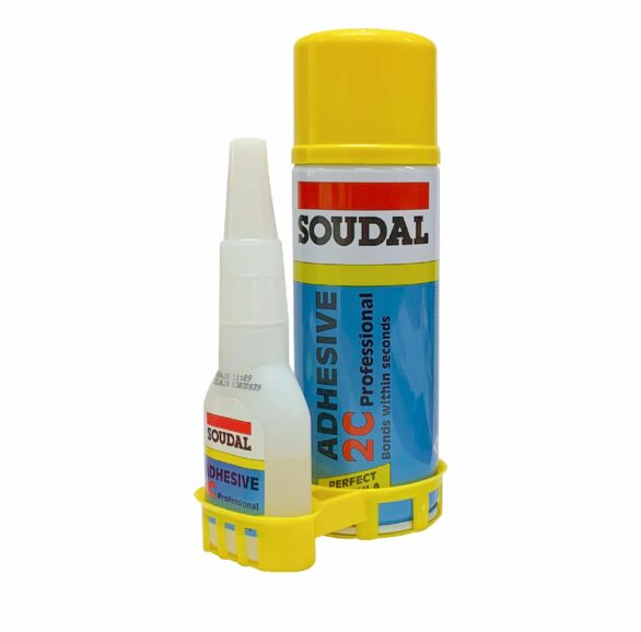 Soudal 2C Adhesive - Cyanoacrylate Super Glue - with activator ...